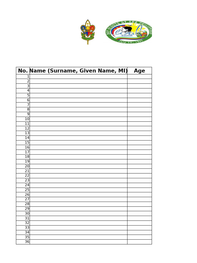 Boy Scout Registration 2024 | PDF