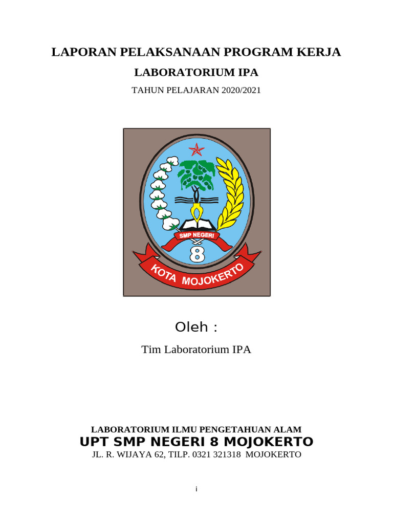 Laporan Program Kerja Laboratorium Ipa | PDF | Sodium | Chemical Compounds