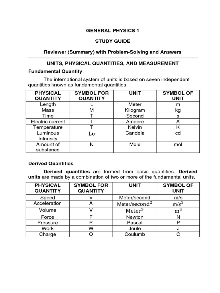 Gen Physics 1 Module 1 | PDF