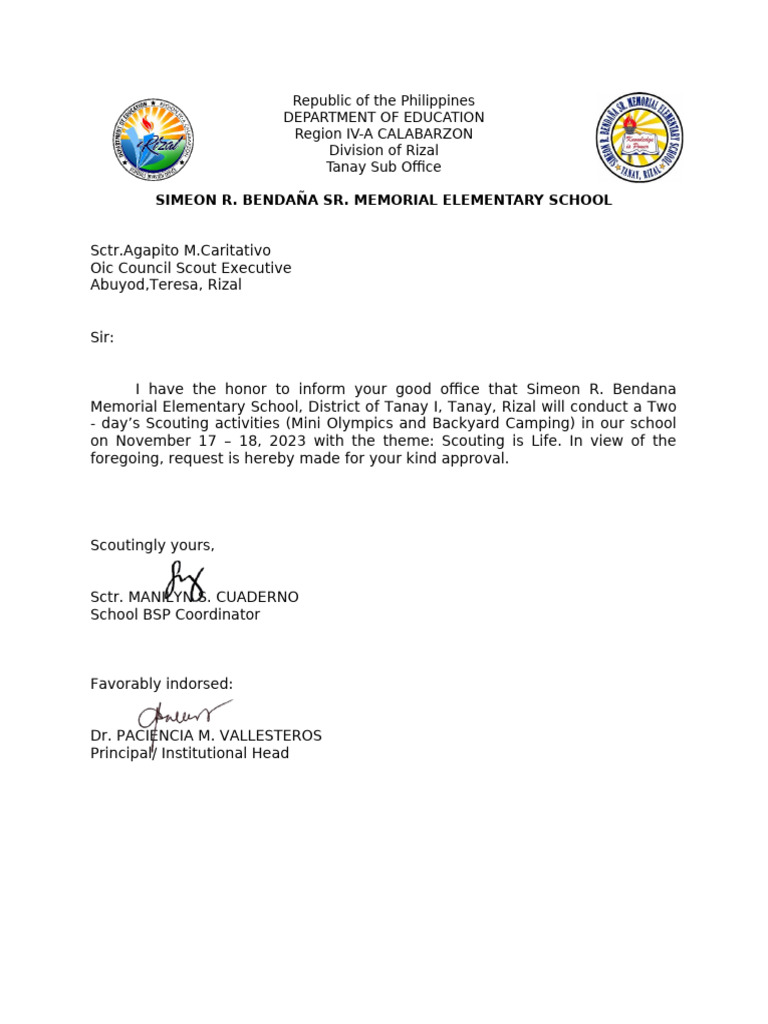 BSP Letter | PDF