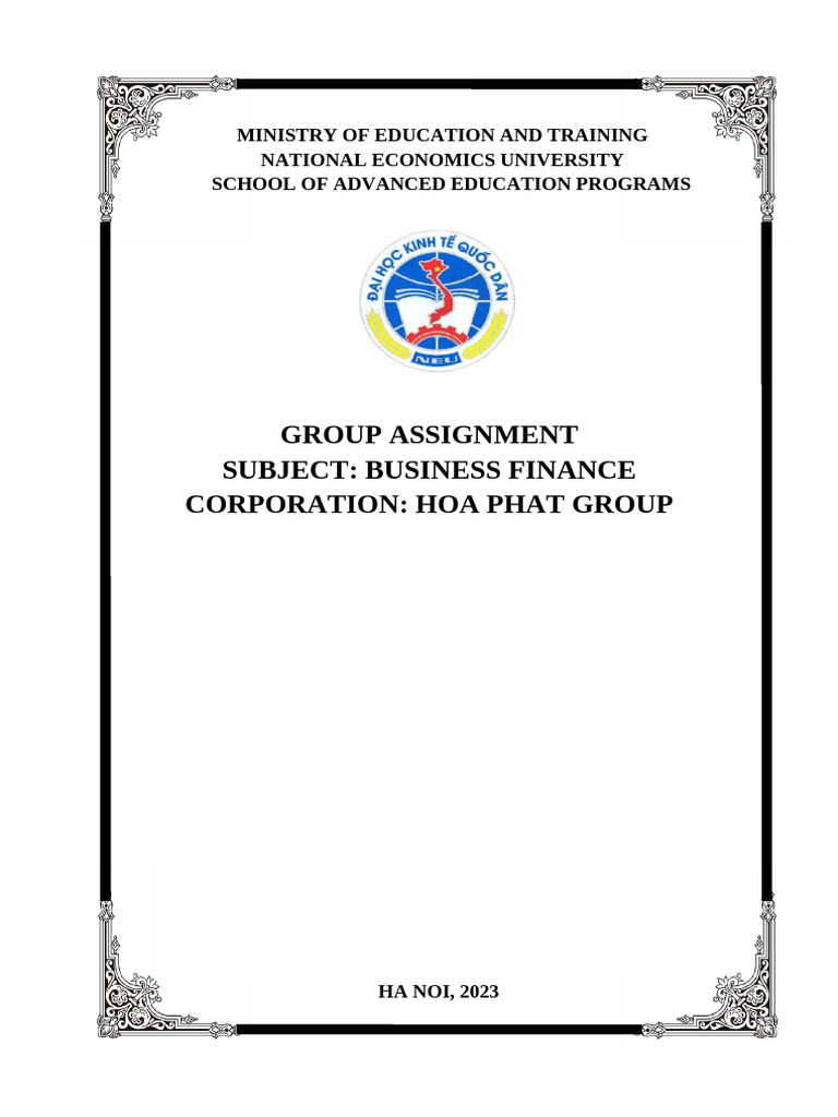 Phân Tích BCTC Hòa Phát 2018 2022 | PDF