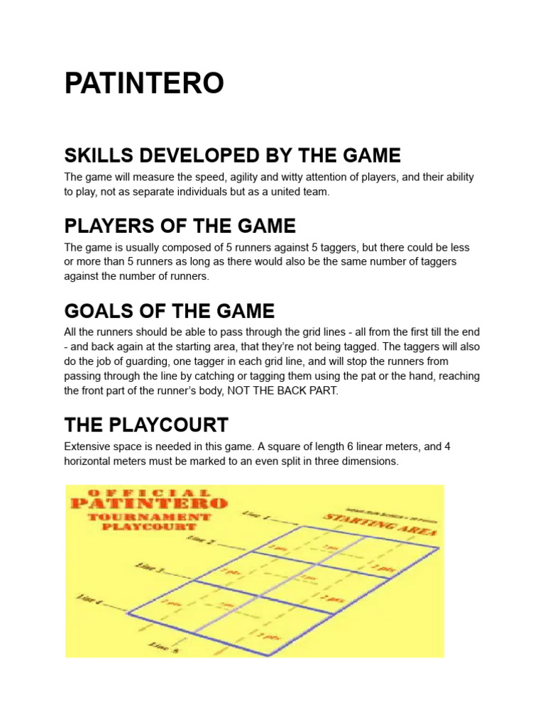 PATINTERO | PDF