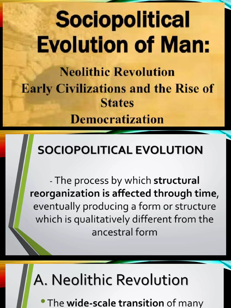 Sociopolitical Evolution of Man Neolithic | PDF