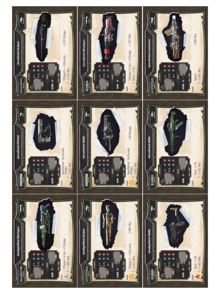 Bobtail Gun Cards Printable | PDF