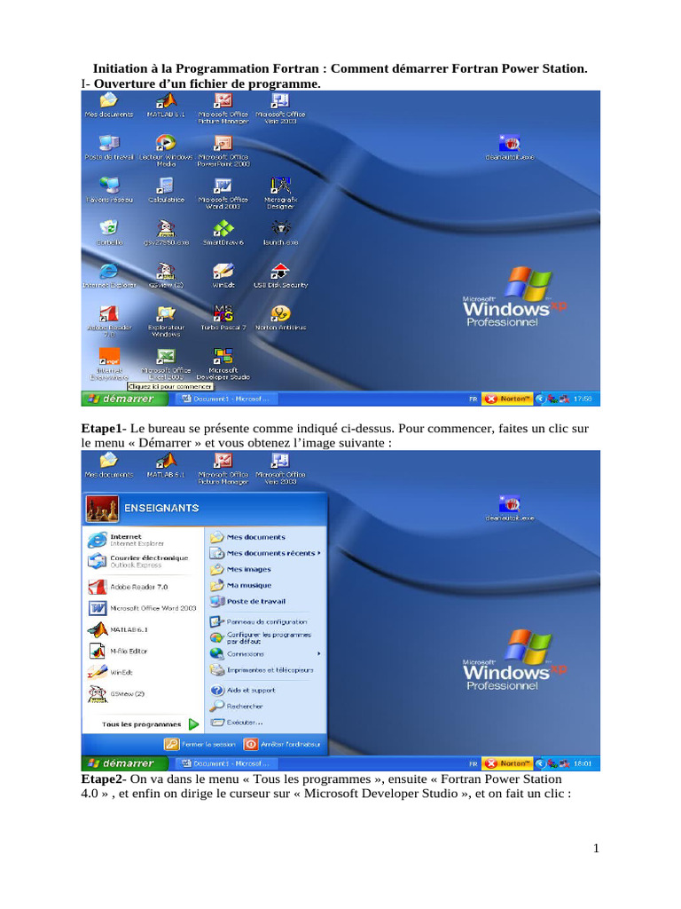 Manuel Prise en Main - Initiation À La Programmation Fortran 2017 | PDF