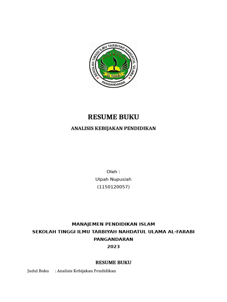 Ulpah Resume Buku | PDF