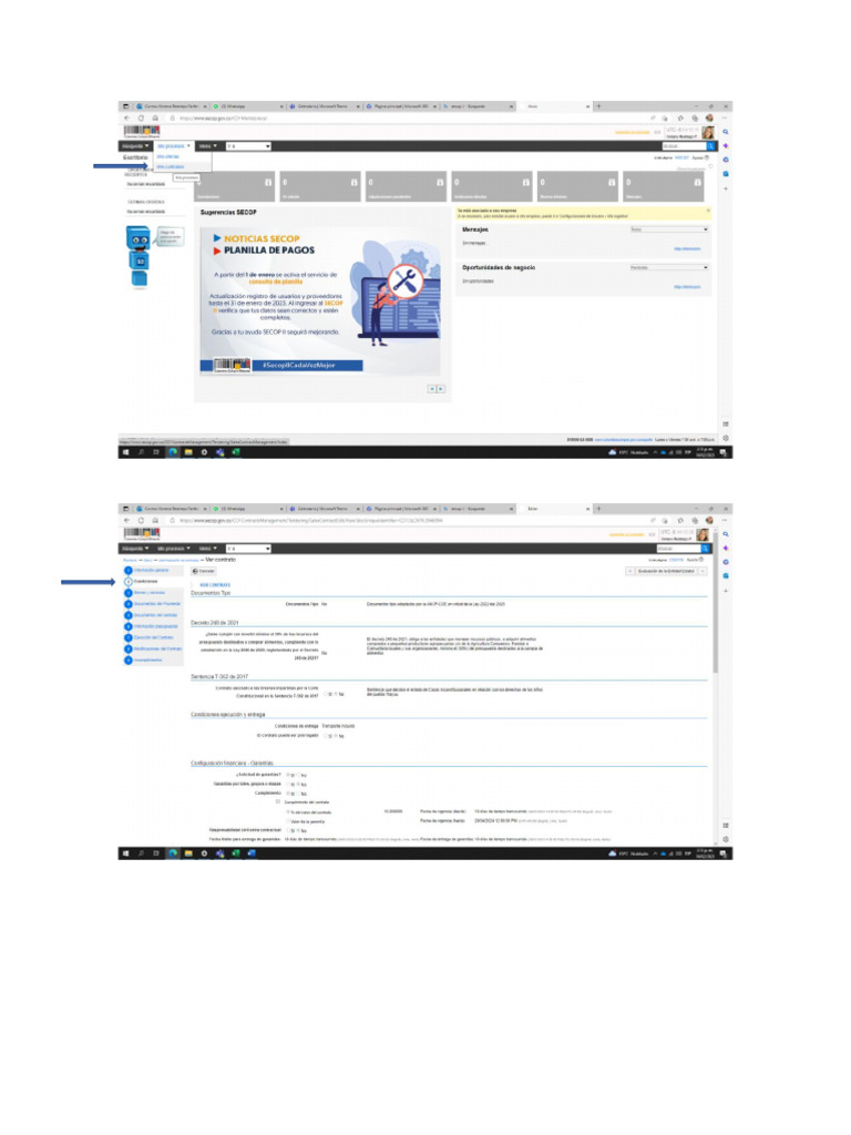 Obligaciones Secop Ii - Paso A Paso para Descarga de Estudio Previo | PDF