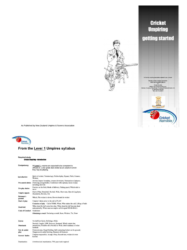 Umpire Manual | PDF
