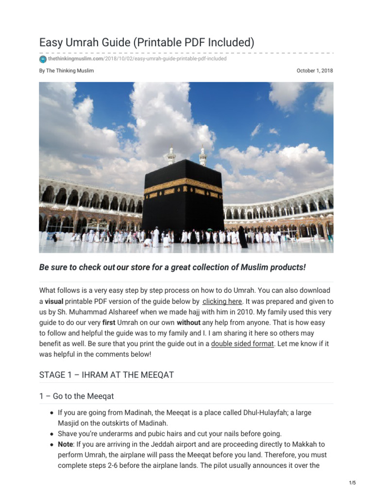 Easy Umrah Guide | PDF