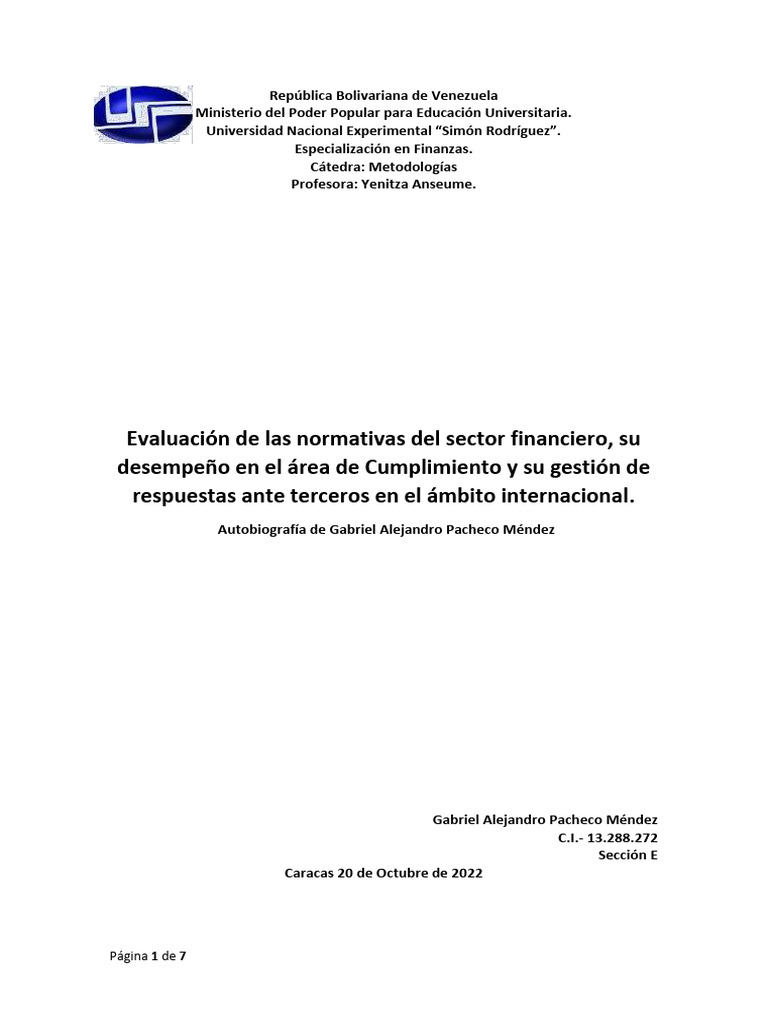 Gabriel Alejandro Pacheco Méndez Problema Dofa y Título Metodología | PDF | Lavado de dinero ...