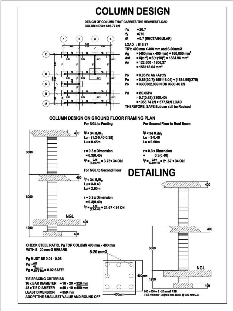Column Design | PDF