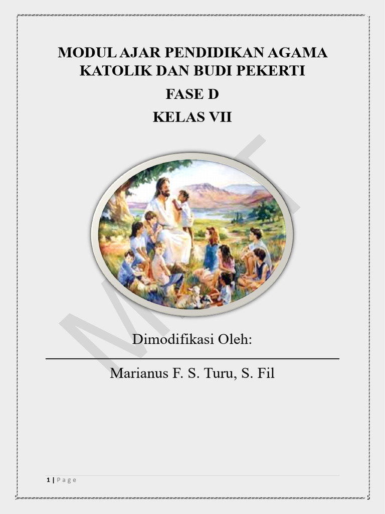Modul Ajar Pendidikan Agama Katolik Dan Budi Pekerti 002 Pak Ary | PDF