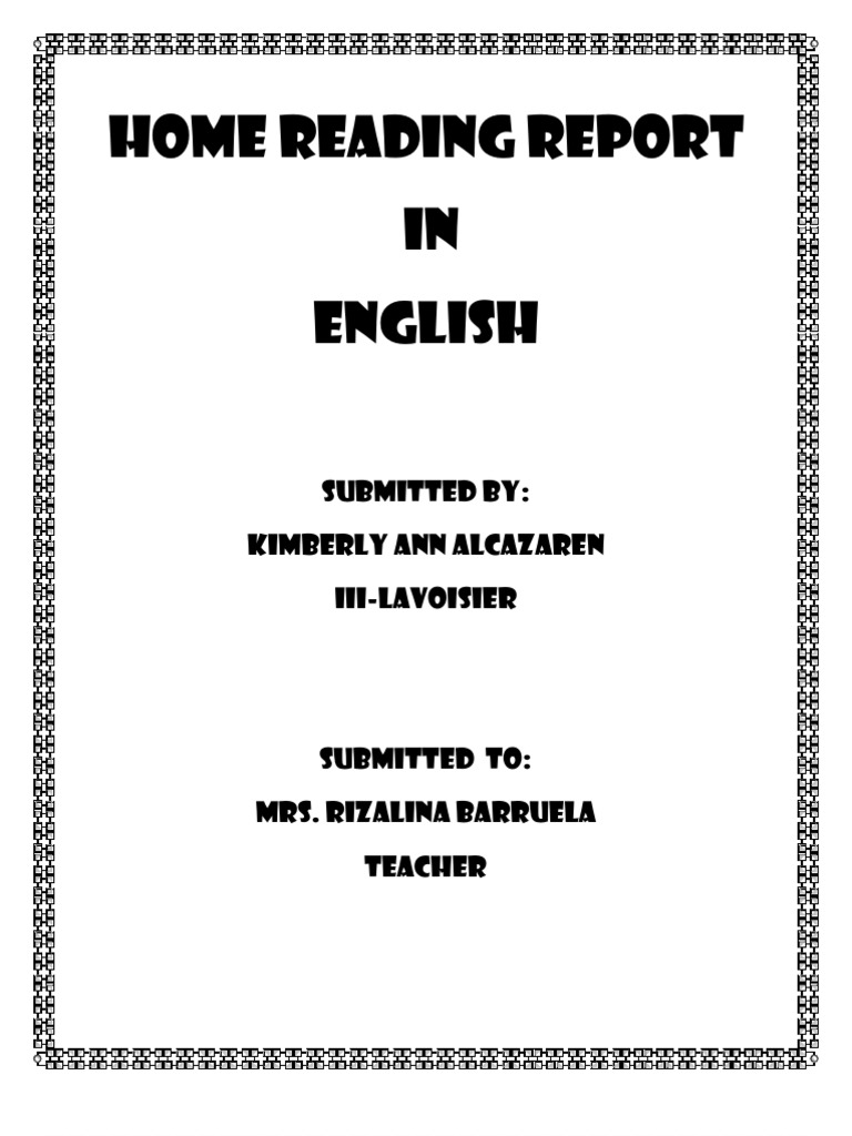 Home Reading Report