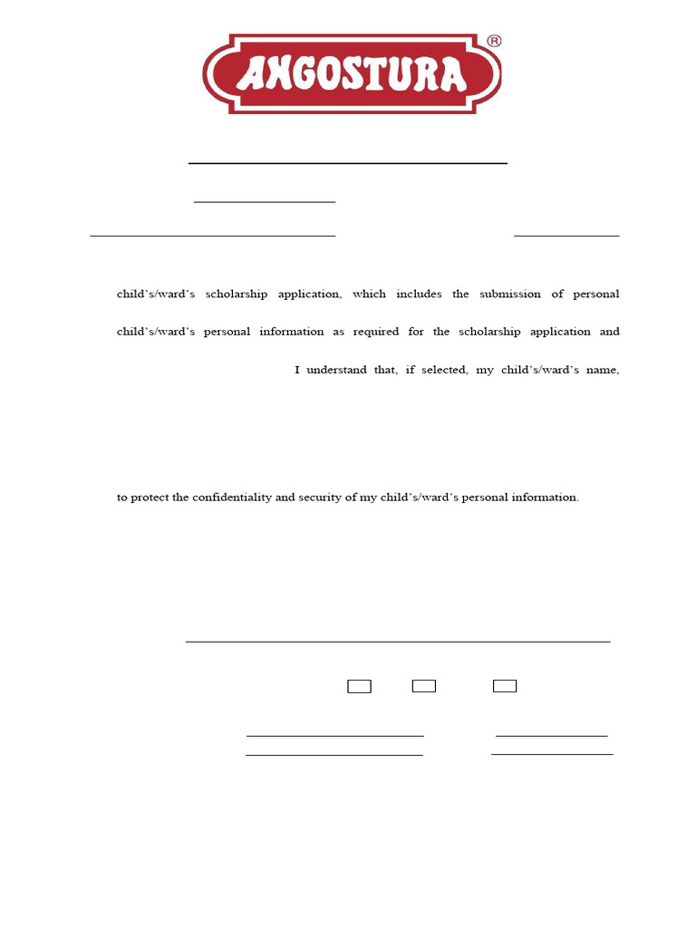 AF Scholarship Consent Form | PDF