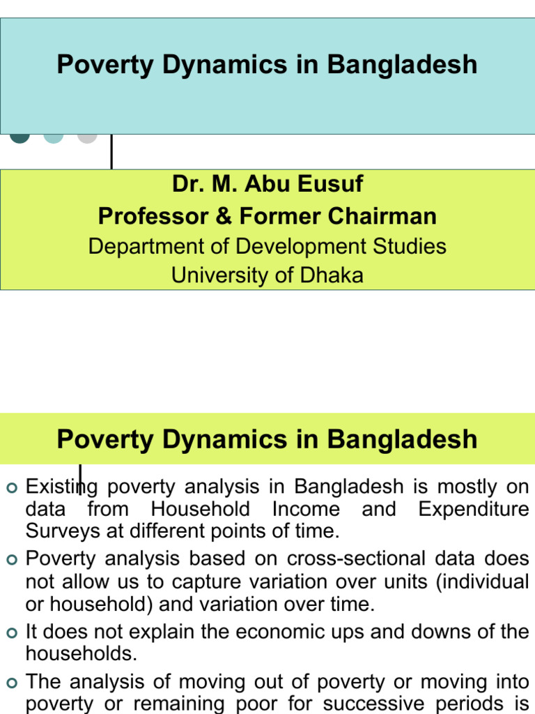 Poverty Dynamics in BD | PDF