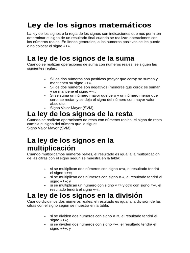 La Ley de Los Signo | PDF