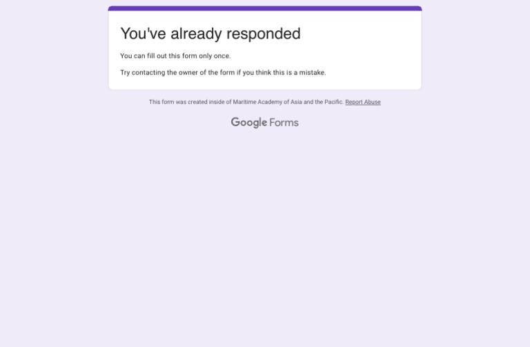 You'Ve Already Responded | PDF