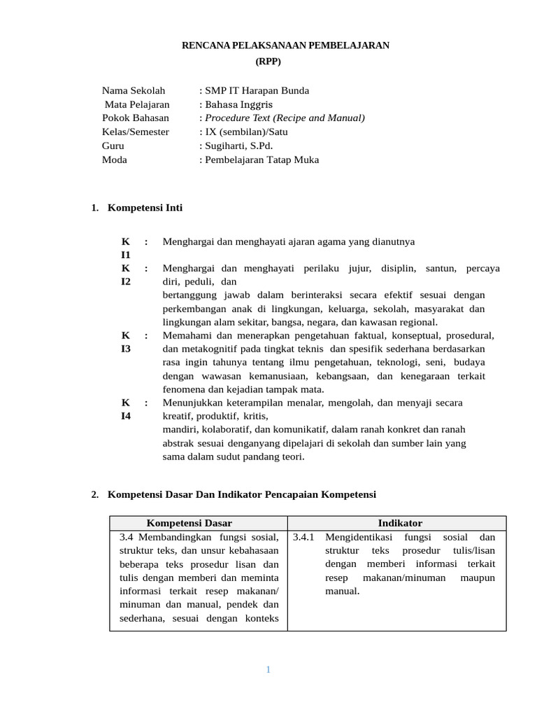 RPP Procedure Text ADLX Fix | PDF | Career & Growth