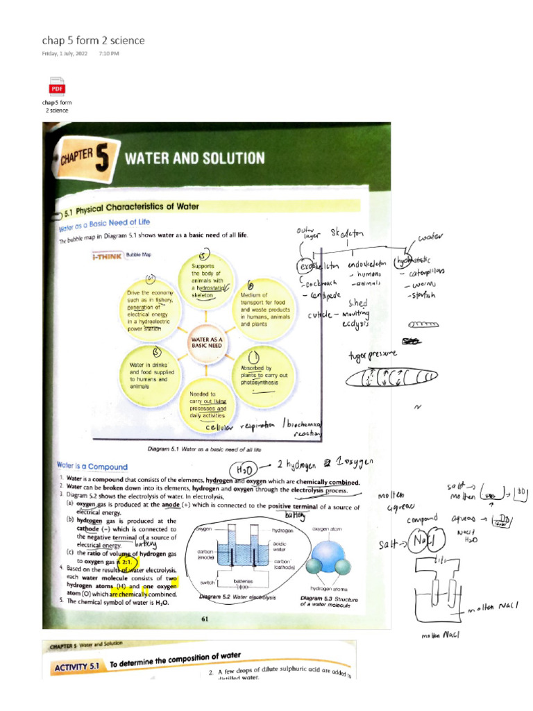 Chap 5 Form 2 Science 2 | PDF