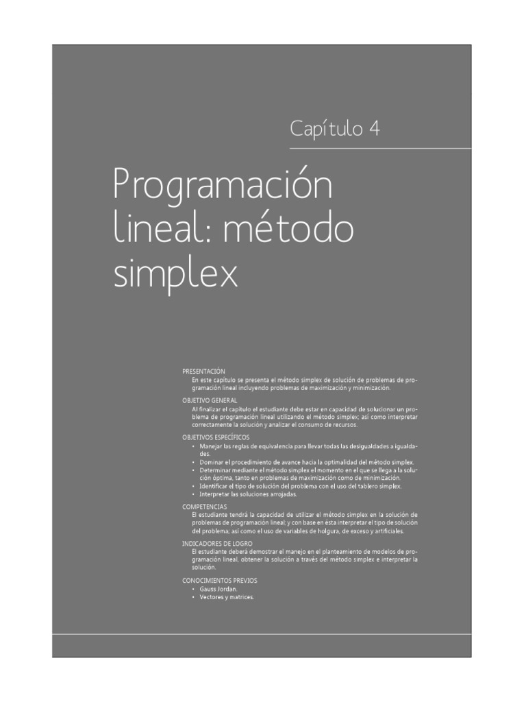 3 Método Simplex | PDF