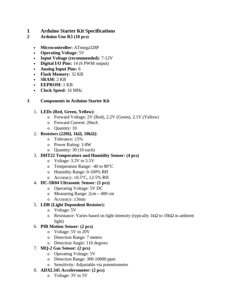 Arduino, Rapsberry and Sensors | PDF