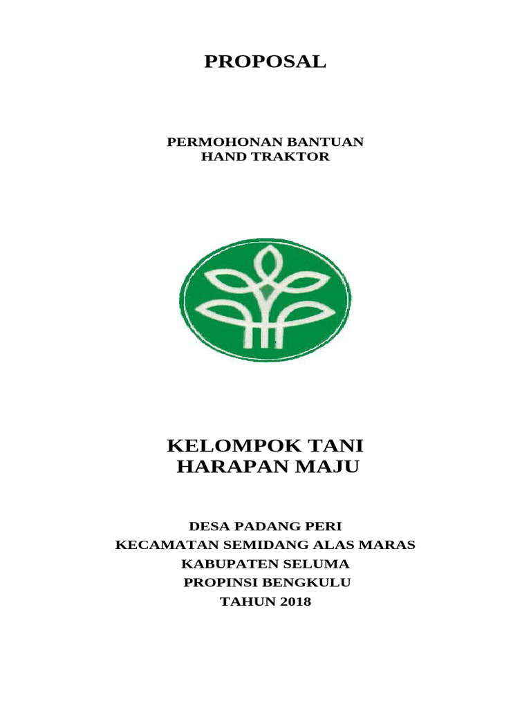 Proposal Klp. Tani Harapan Maju | PDF