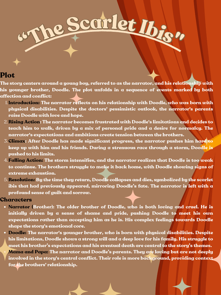 TH e Scarlet Ibis | PDF