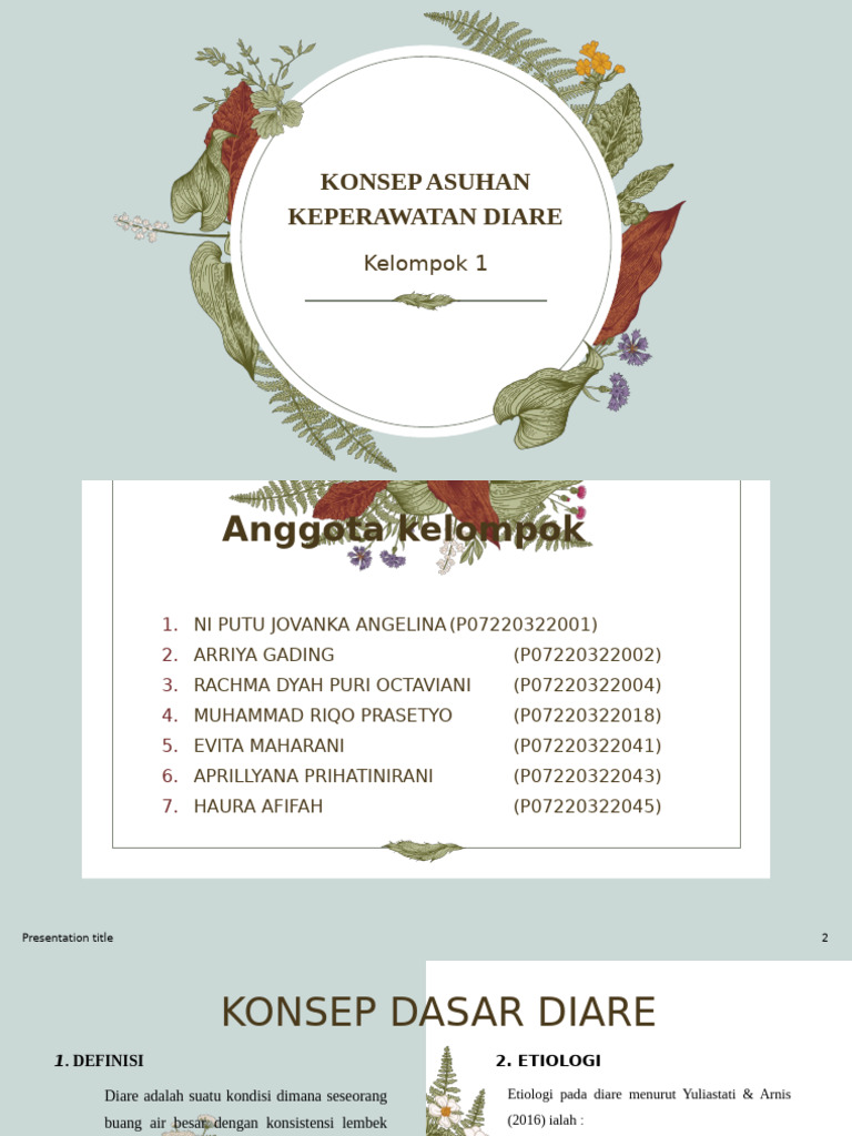 Konsep Asuhan Keperawatan Diare | PDF