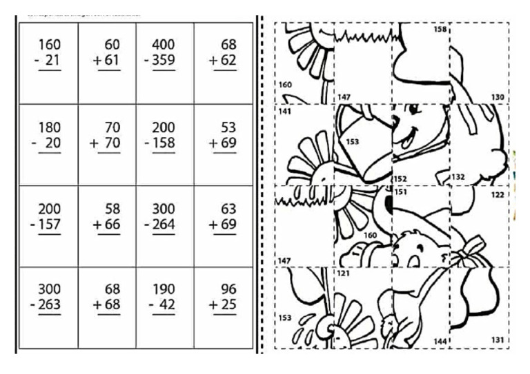 Sumas Rompecabezas Dos Cifras | PDF