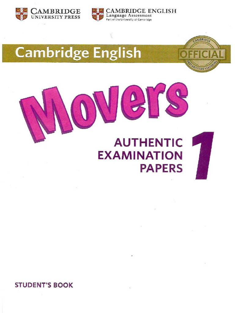Authentic Examination Paper for Movers 1 TEACHER | PDF
