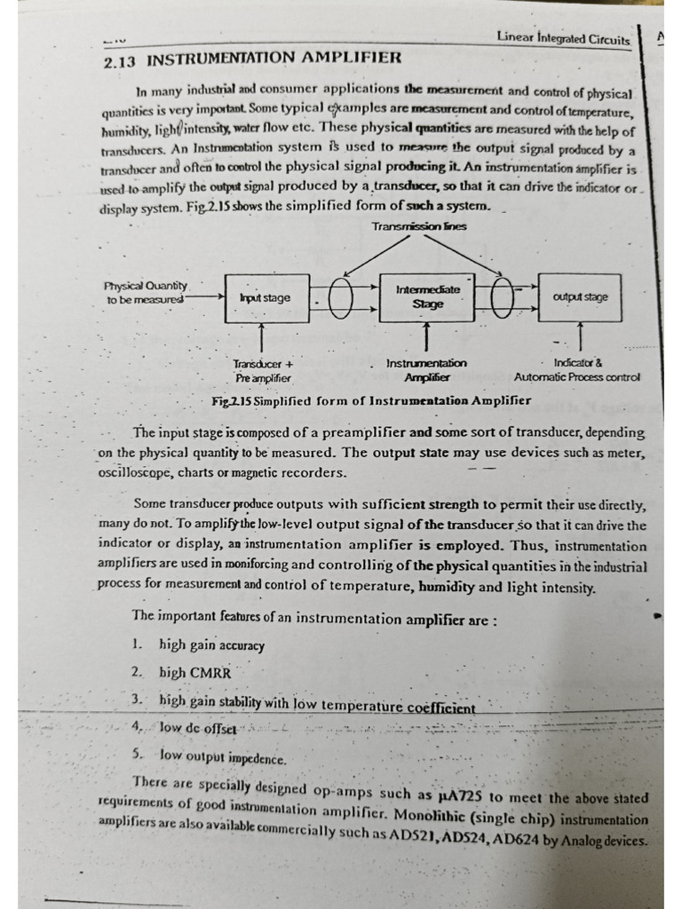 Instrumentation amplifier | PDF
