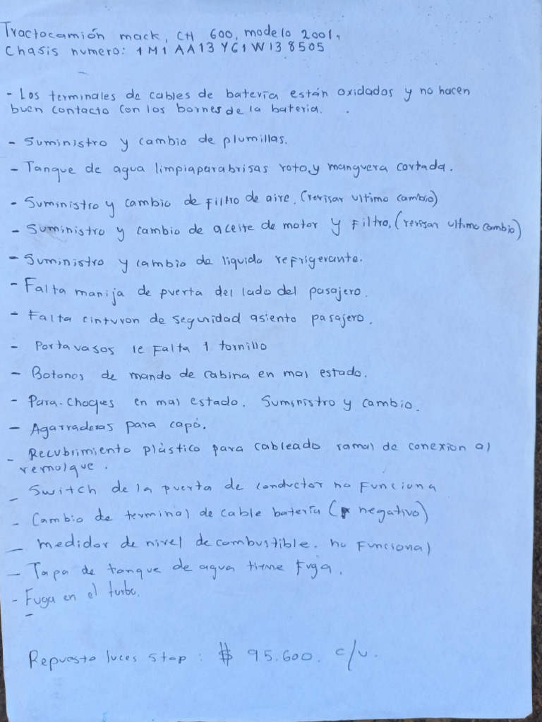 Checklist Mack | PDF