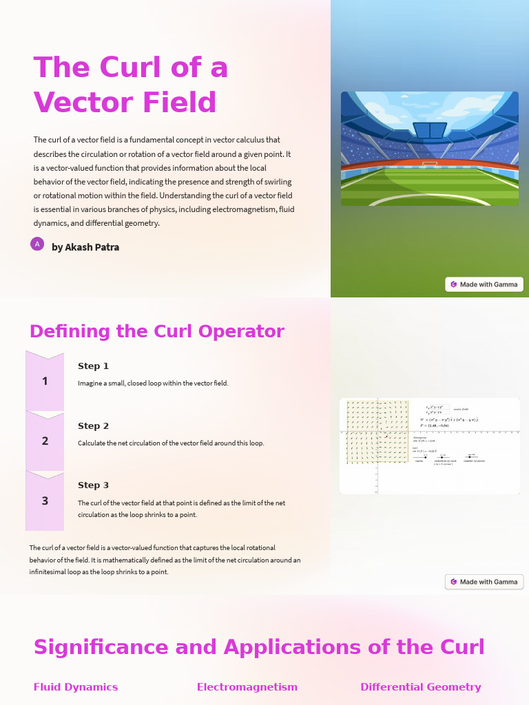 The Curl of A Vector Field | PDF