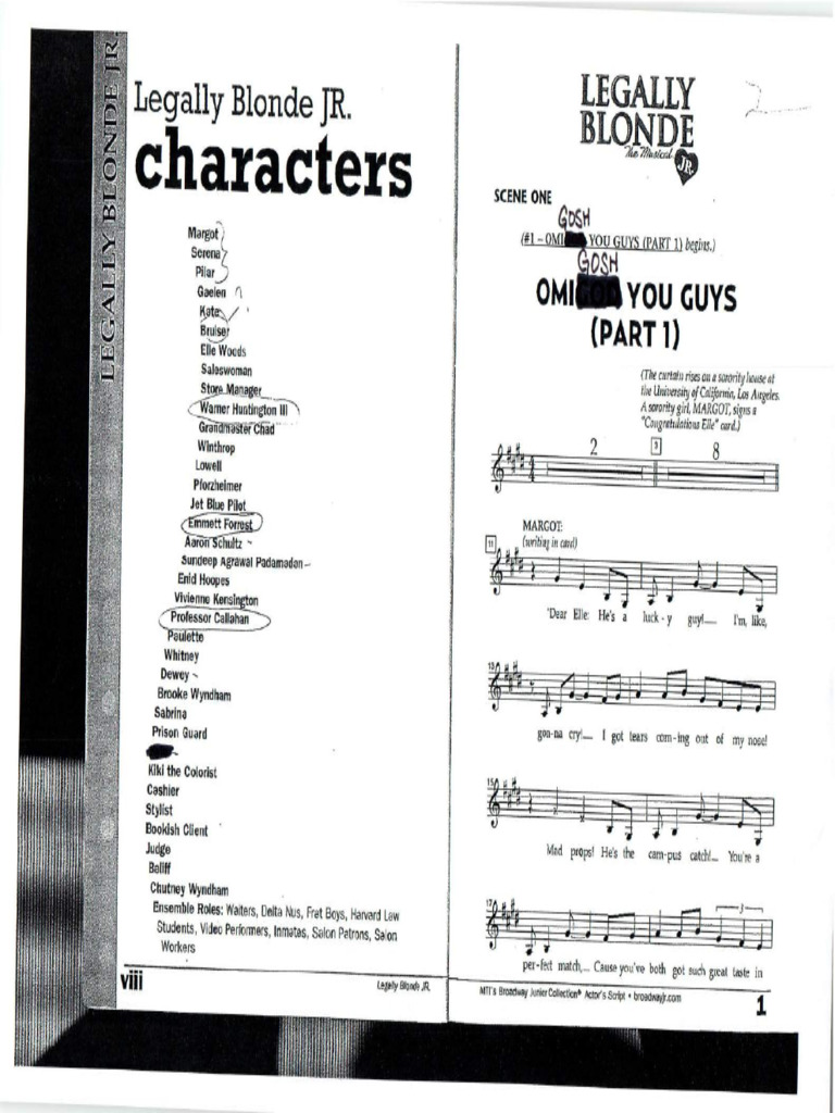 Legally Blonde Script | PDF