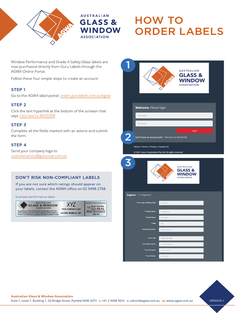 AGWA 2022 How To Order Labels | PDF