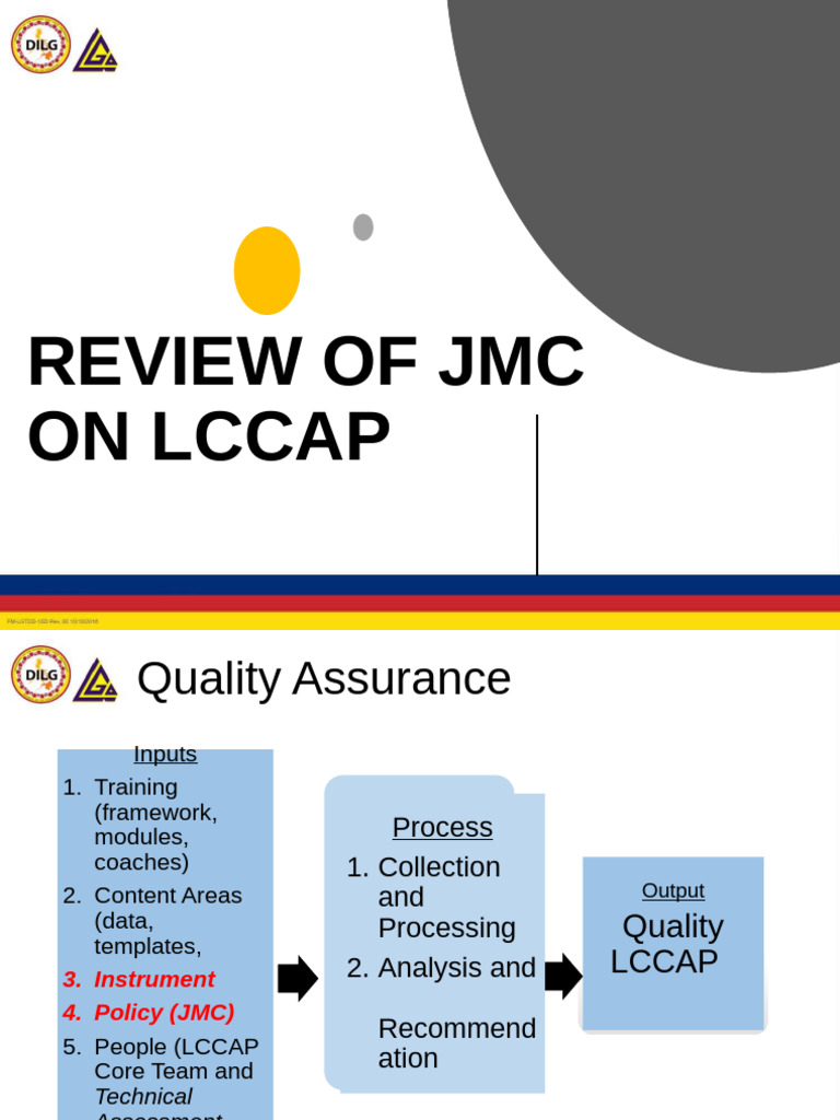 Session 12 Consultation On JMC For Quality Assurance Review Process | PDF
