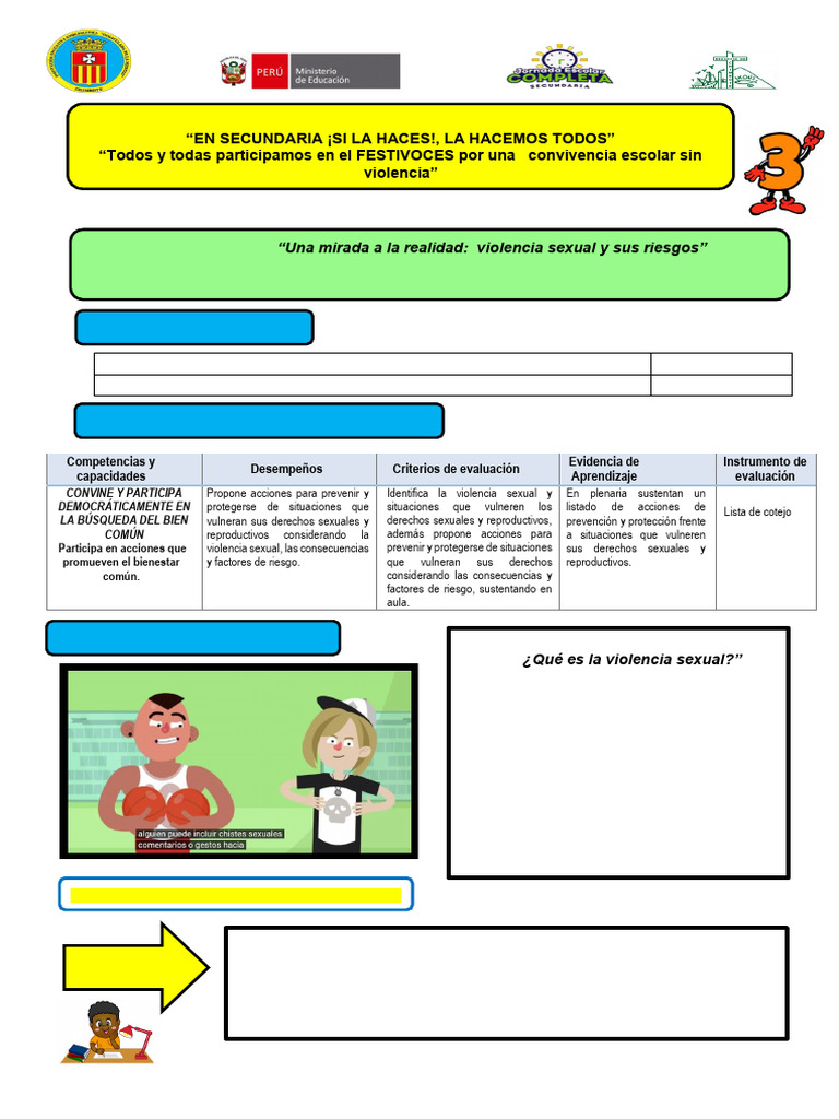 Dpcc3°-Ficha Aa-N°06-Iiib | PDF