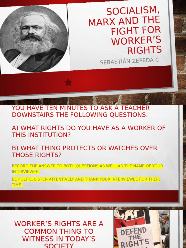 Socialism, Marx and The Fight For Worker's | PDF