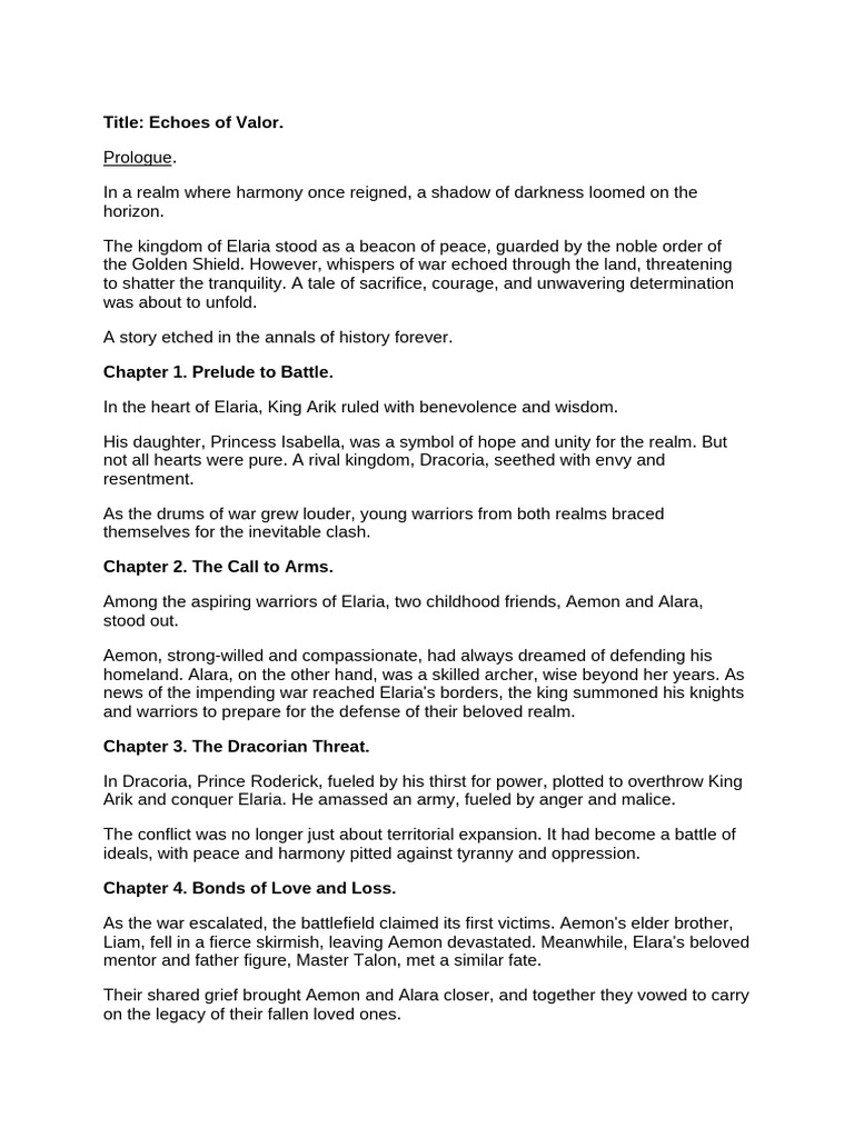 Echoes of valor | PDF