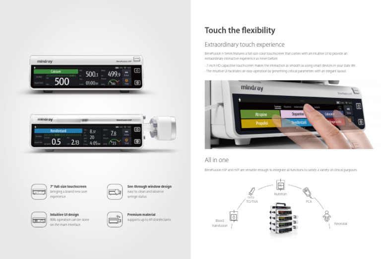 BeneFusion NSp NVp NDS Infusion System Product Brochure 2 | PDF