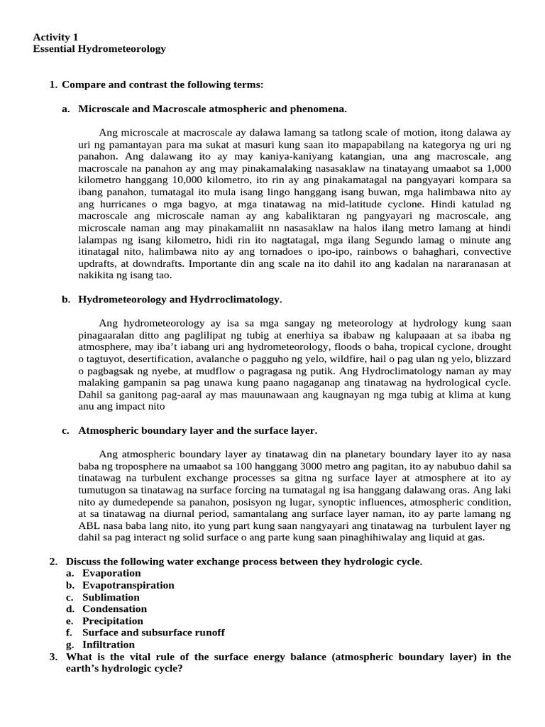 Hydrometeorology | PDF