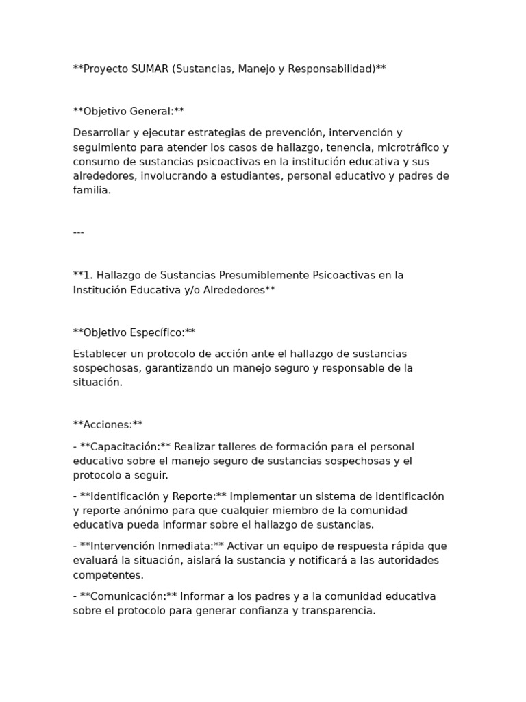 Proyecto Sumar | PDF