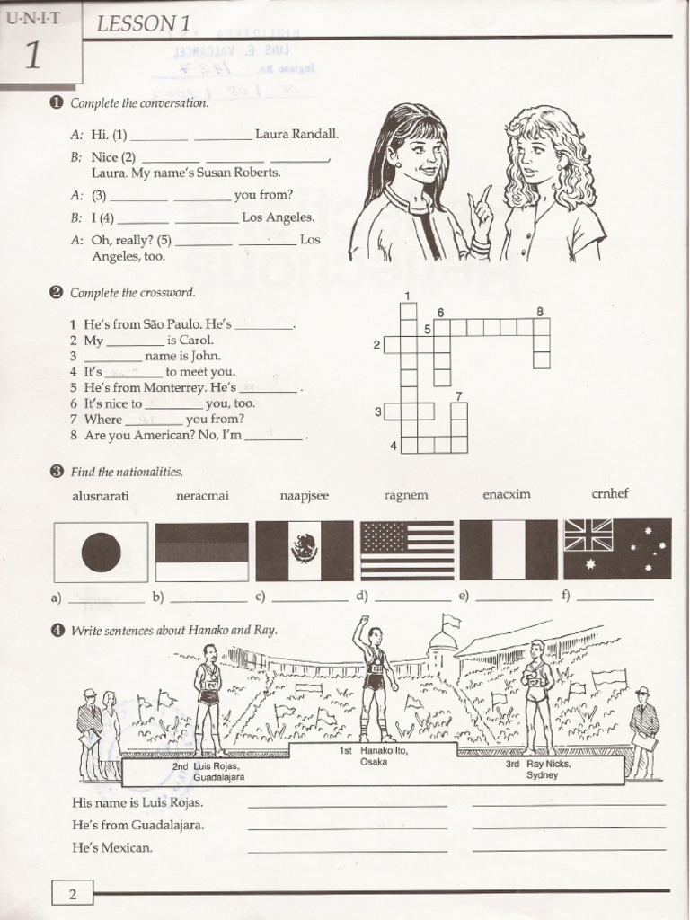 Workbook 1 - Lesson 1 To 15 | PDF