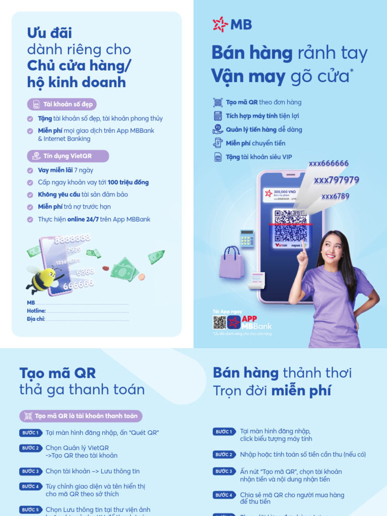 (Preview) MB VietQR - Flyer - 15jul22 | PDF | Vietnam | Finance & Money ...