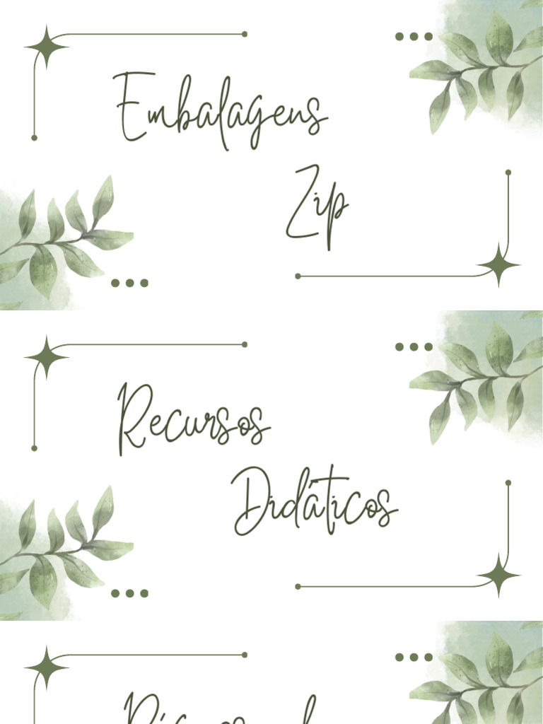 Green Minimalist Name Tag | PDF