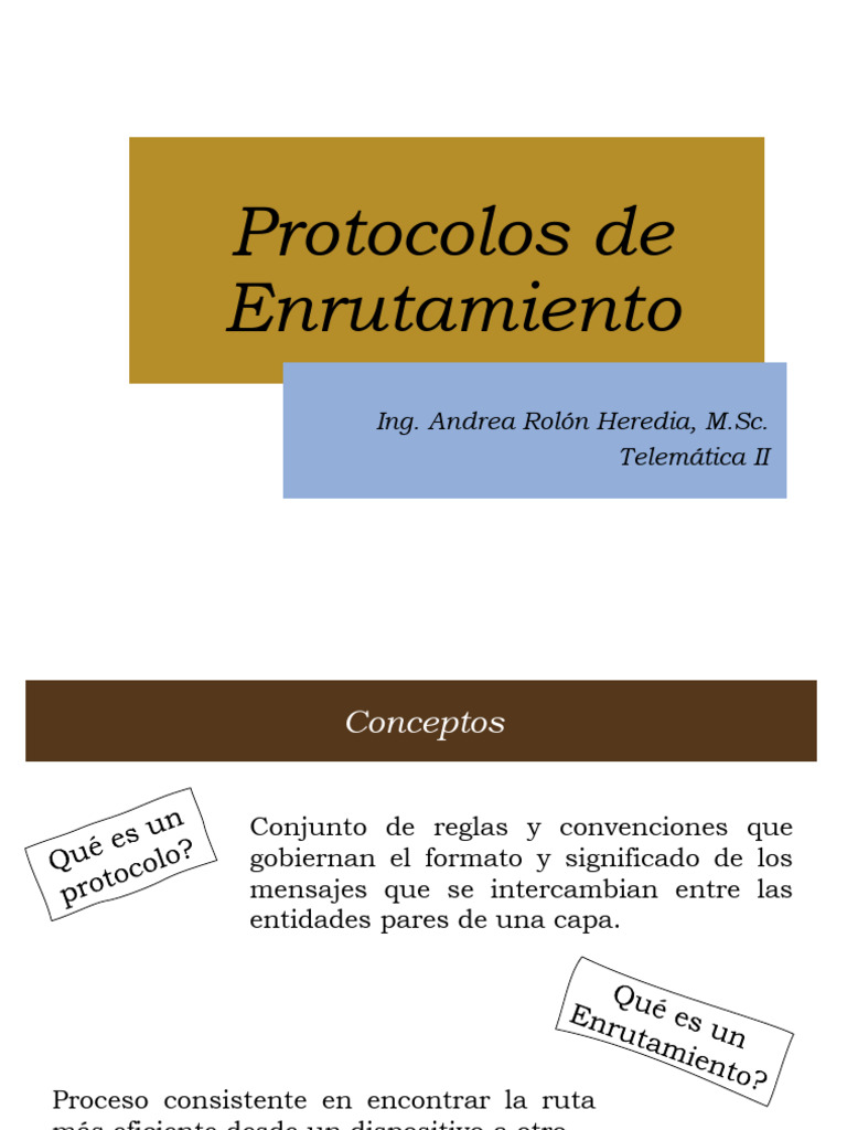 Protocolos de Enrutamiento | PDF