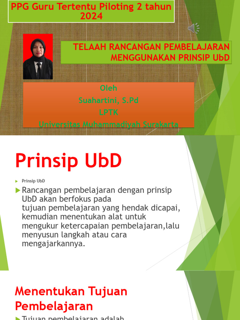 Telaah Rancangan Pem DGN Prinsip UbD | PDF