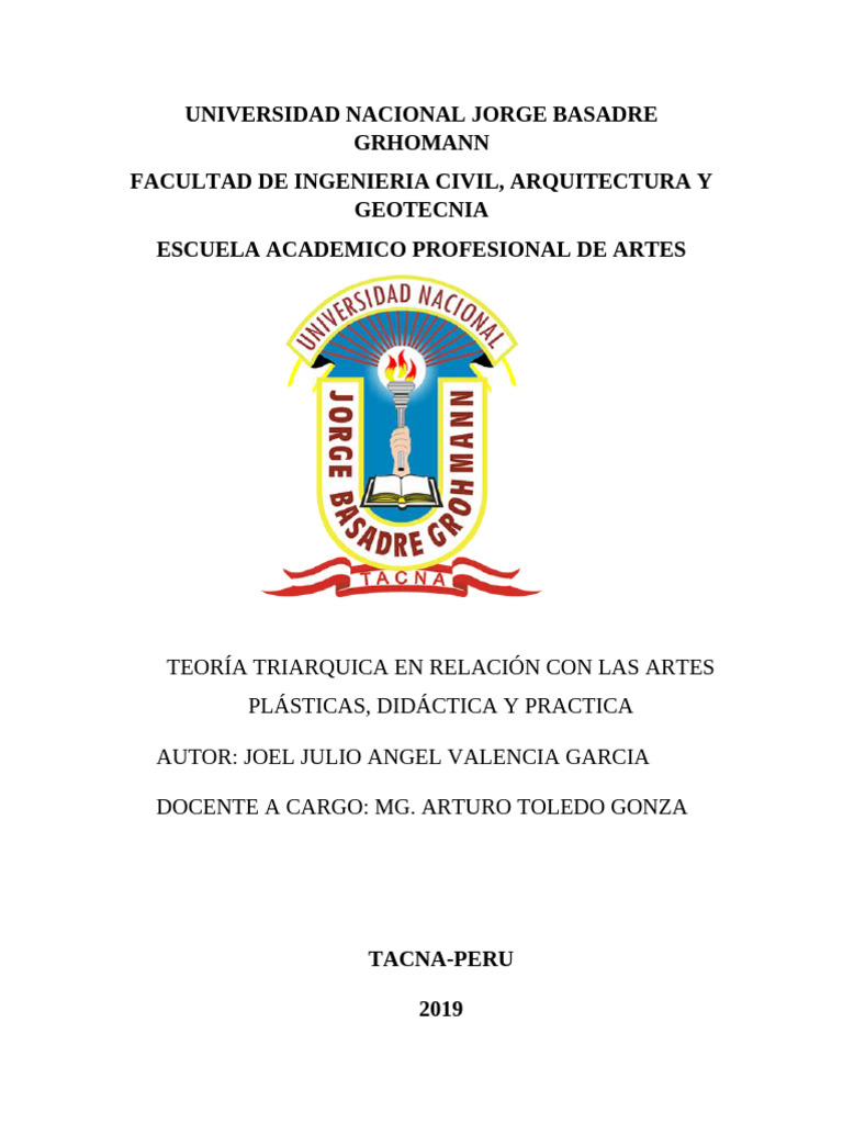Teoria Triarquica en Relacion Con Las Artes | PDF