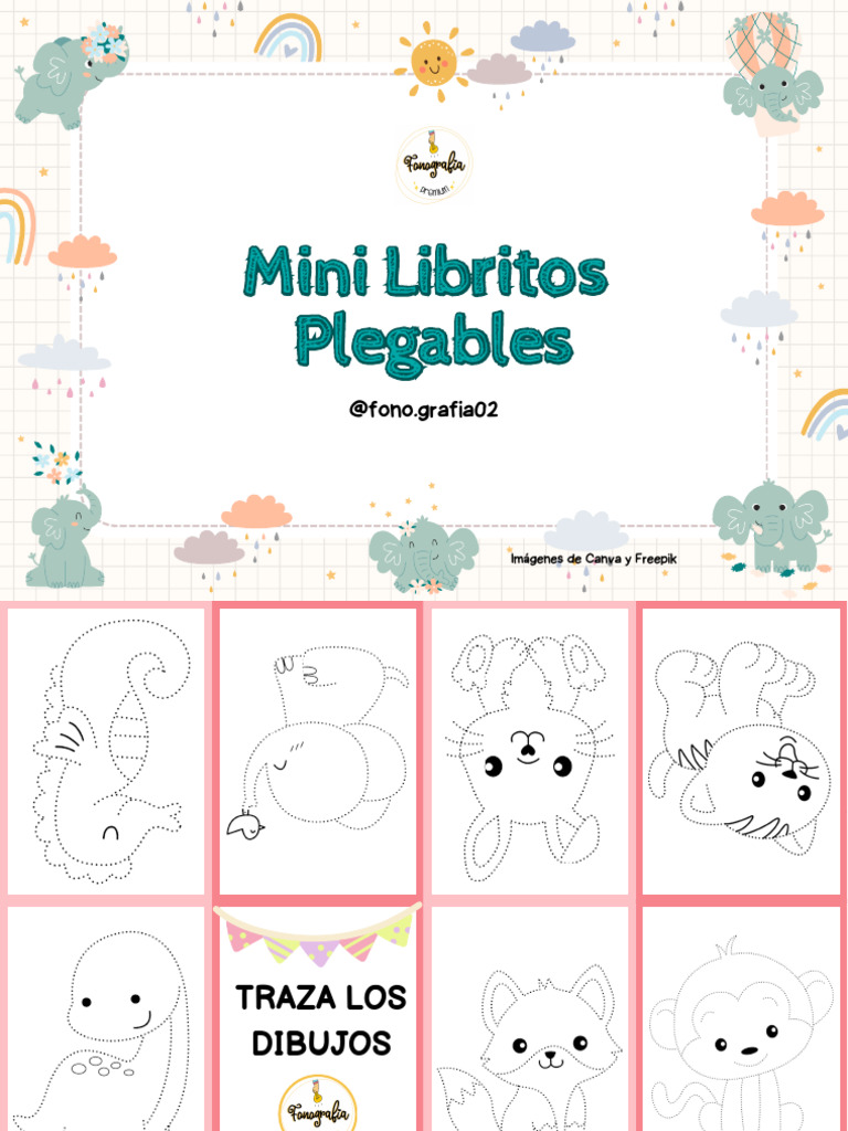 Mini Libritos Plegables Con Divertidas Actividades Para El Inicio | PDF