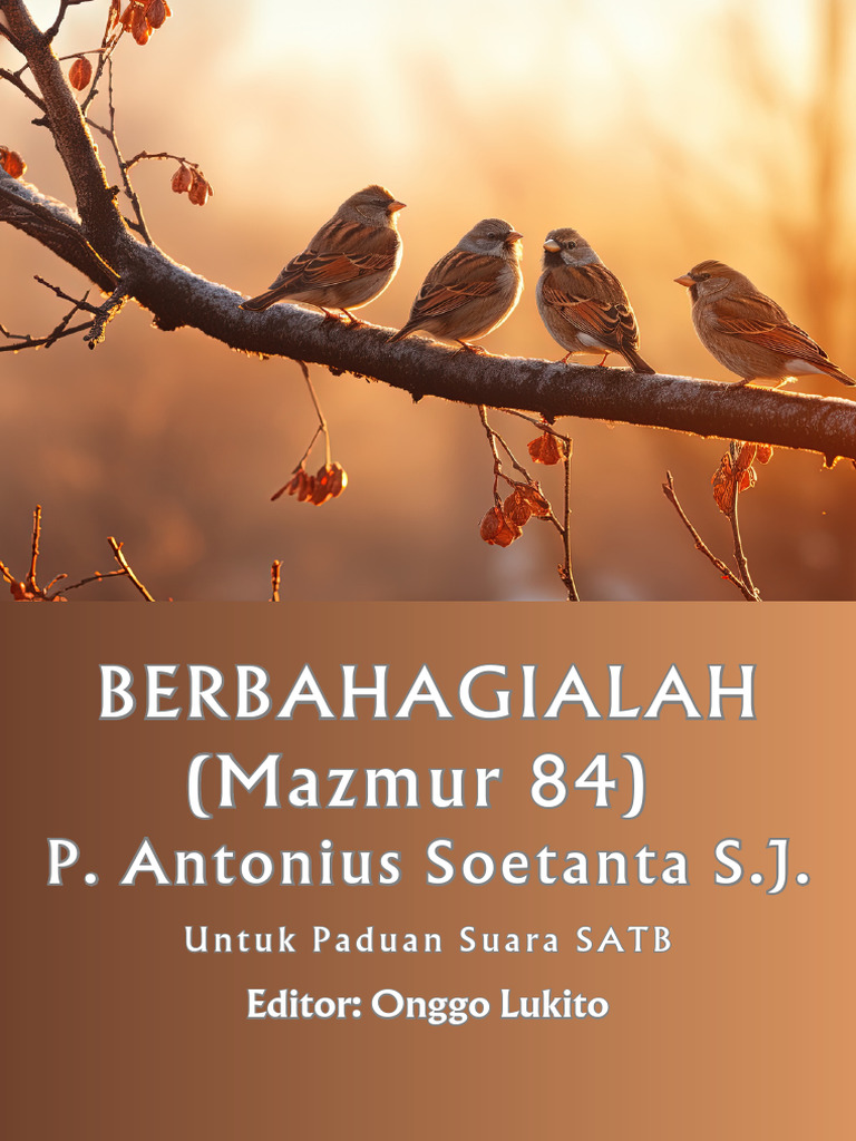 (SATB) BERBAHAGIALAH (Mazmur 84) - Antonius Soetanta SJ | PDF